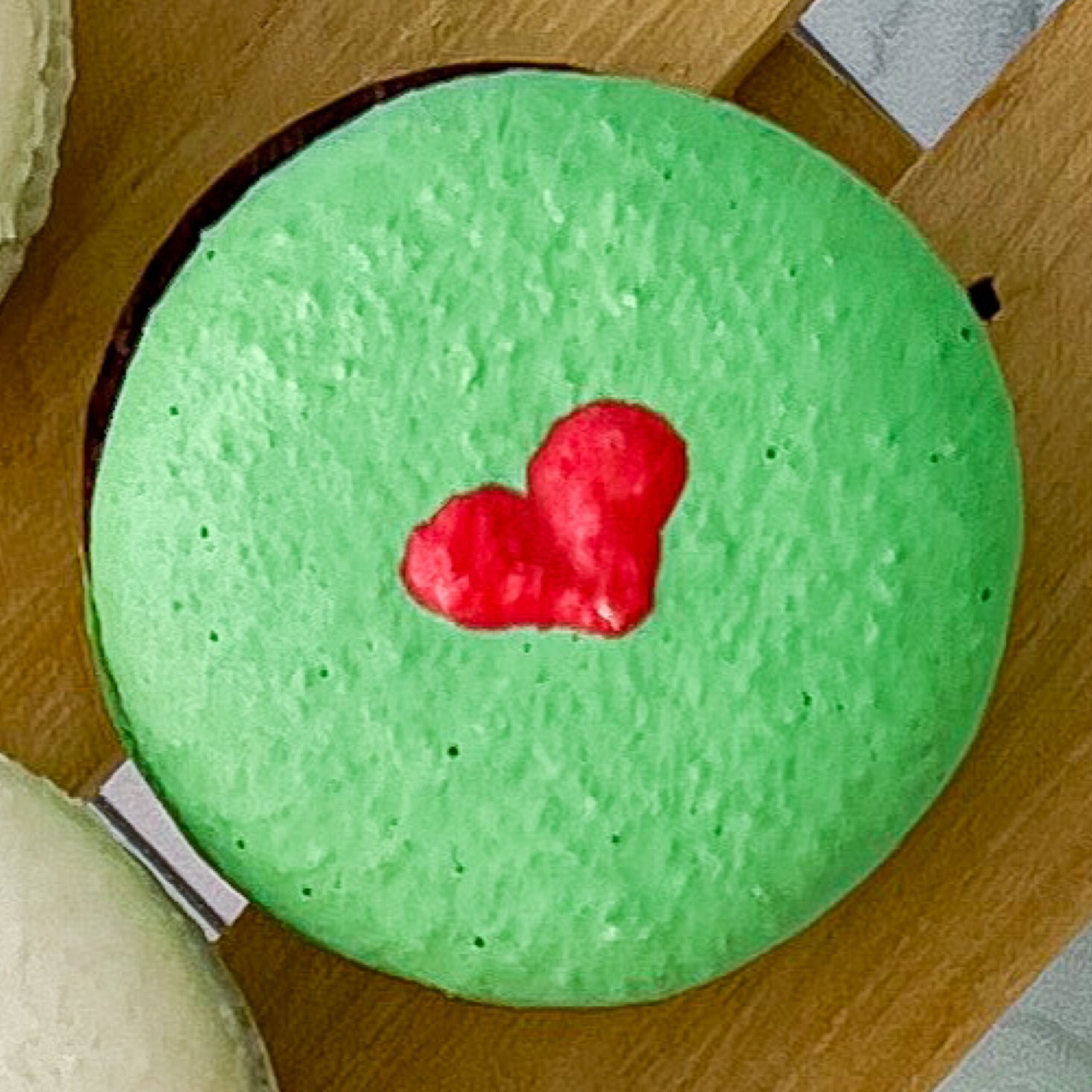 The Grinch’s Heart Macaron | Fancy Flavors